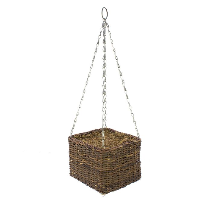 Vaso in vimini KITO, intrecciato, appeso / in piedi, 20x20x20cm ...